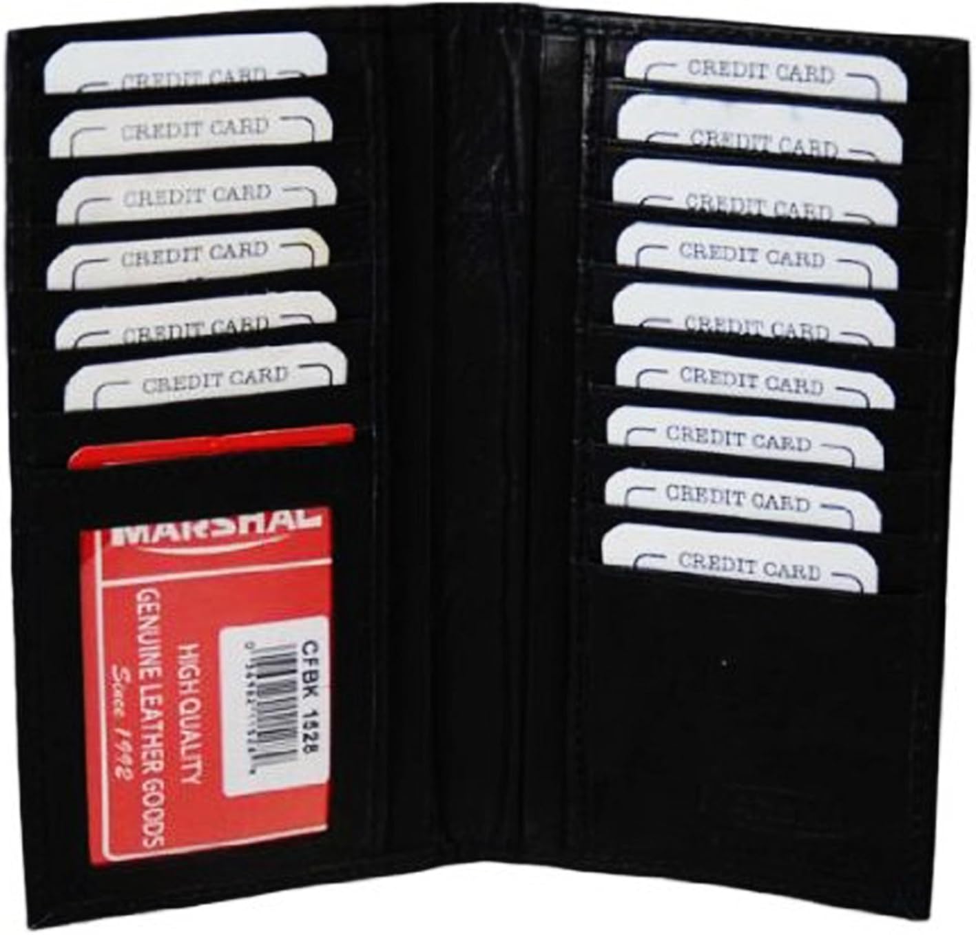 Amazon.com: Bi-fold Removable Plastic Credit Card Holder #1528CF: Clothing