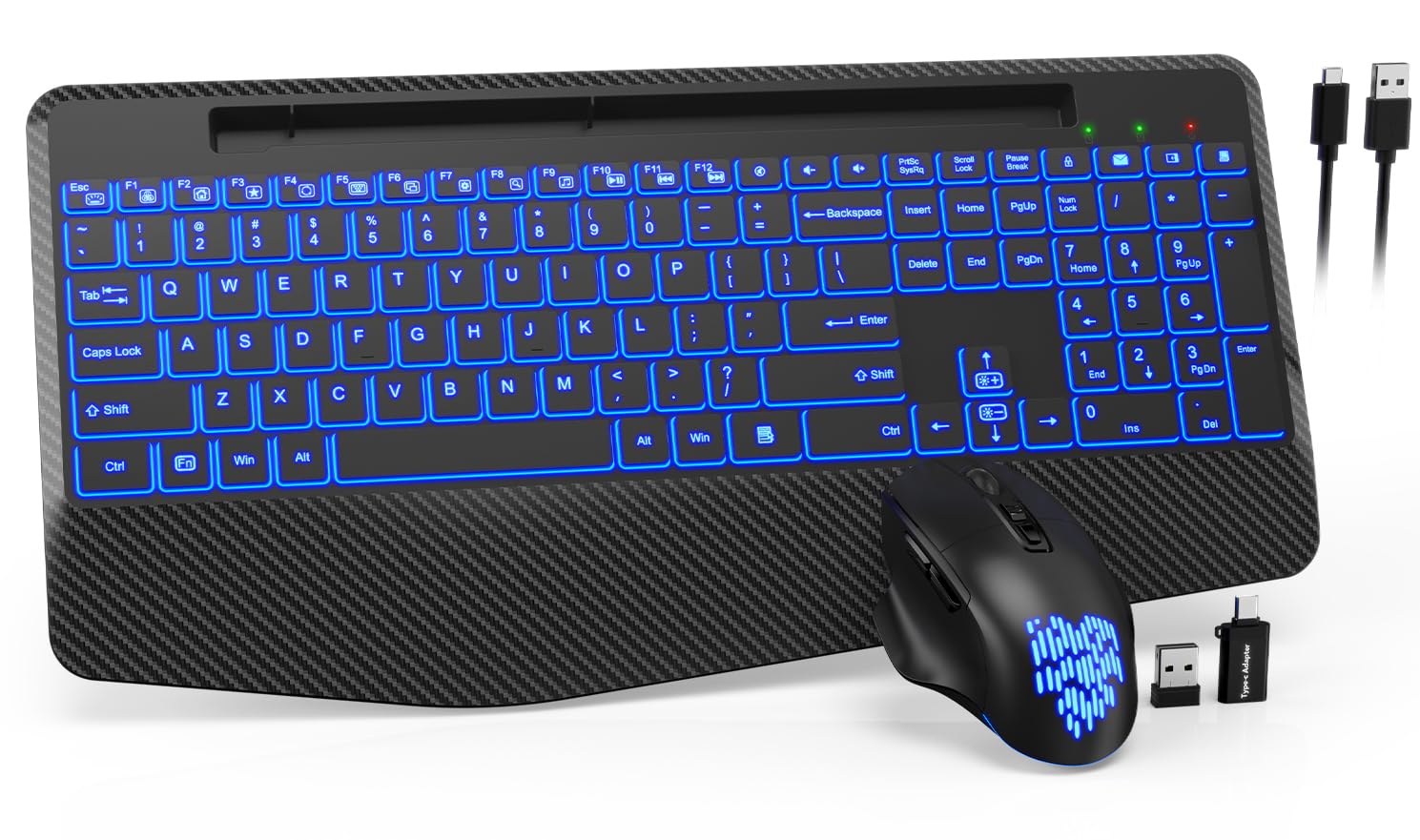 Mua Keyboard and Mouse Wireless Backlits with 7 Changeable Backlits ...