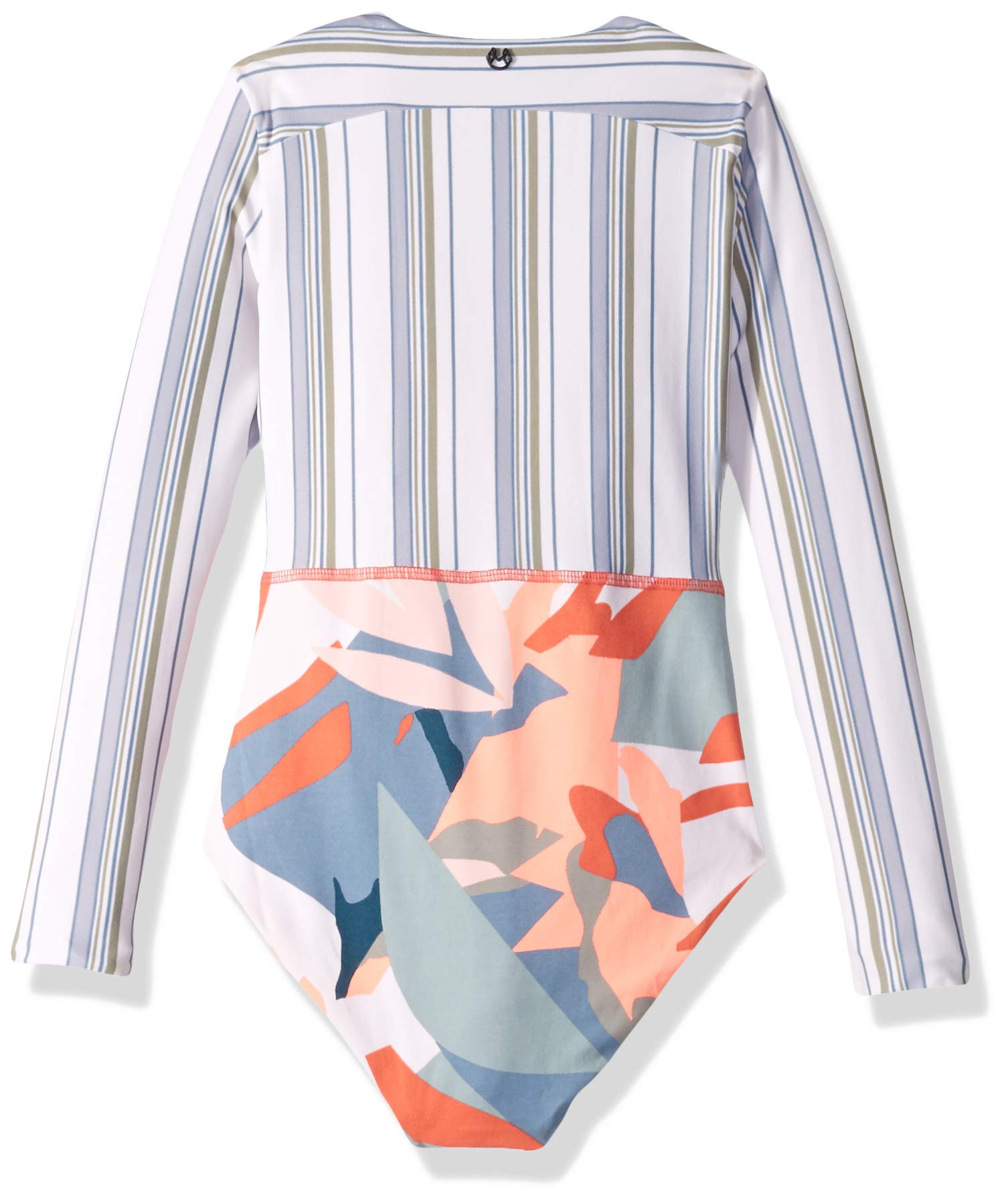 Maaji Girls' Long Sleeve Surf Suit with Zip Front One Piece Swimsuit ...