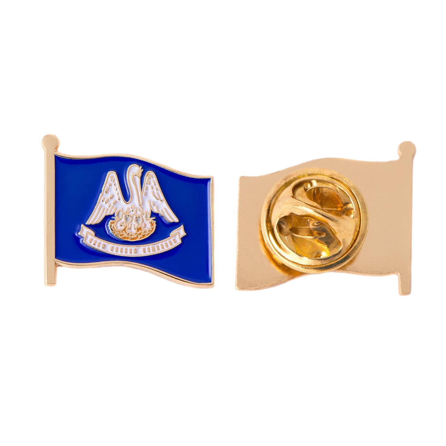 Amazon.com: Louisiana LA State Flag Lapel Pin Enamel Made of Metal ...