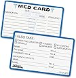 Amazon.com : Emergency Medical Information ID Card (Pack of 25) 3.5" x ...