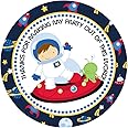 Amazon.com: Outer Space Astronaut Thank You Stickers for Boy - Birthday ...