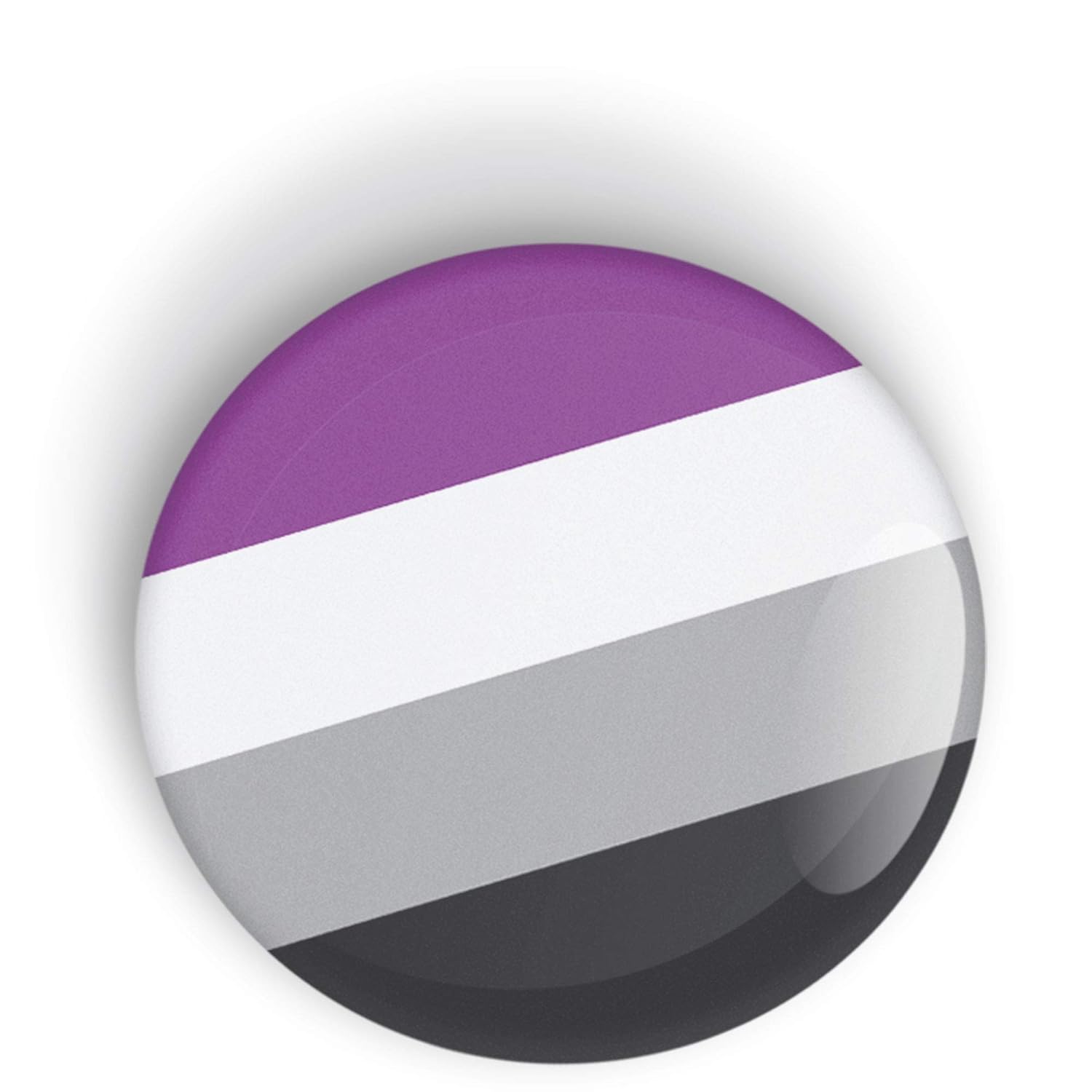 Asexual Pride Flag pin badge button or fridge magnet LGBT LGBTQ LGBTQI ...