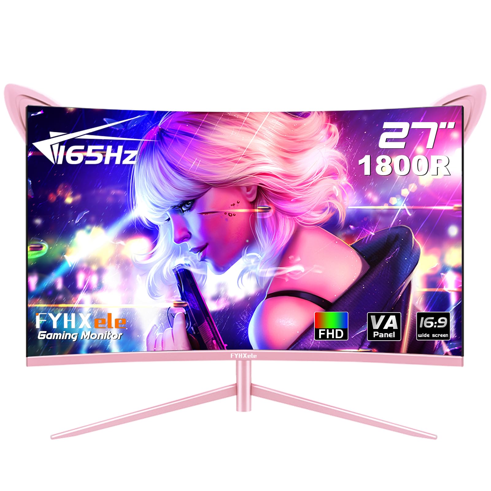 Mua FYHXele 27 inch Gaming Monitor, 1800R Curved Gaming Monitor, FHD ...