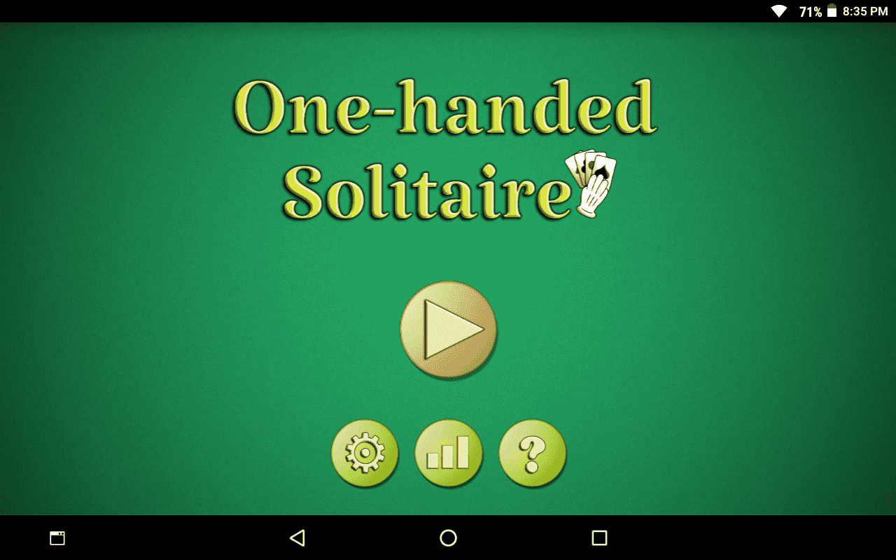 One-handed Solitaire:Amazon.com:Appstore for Android