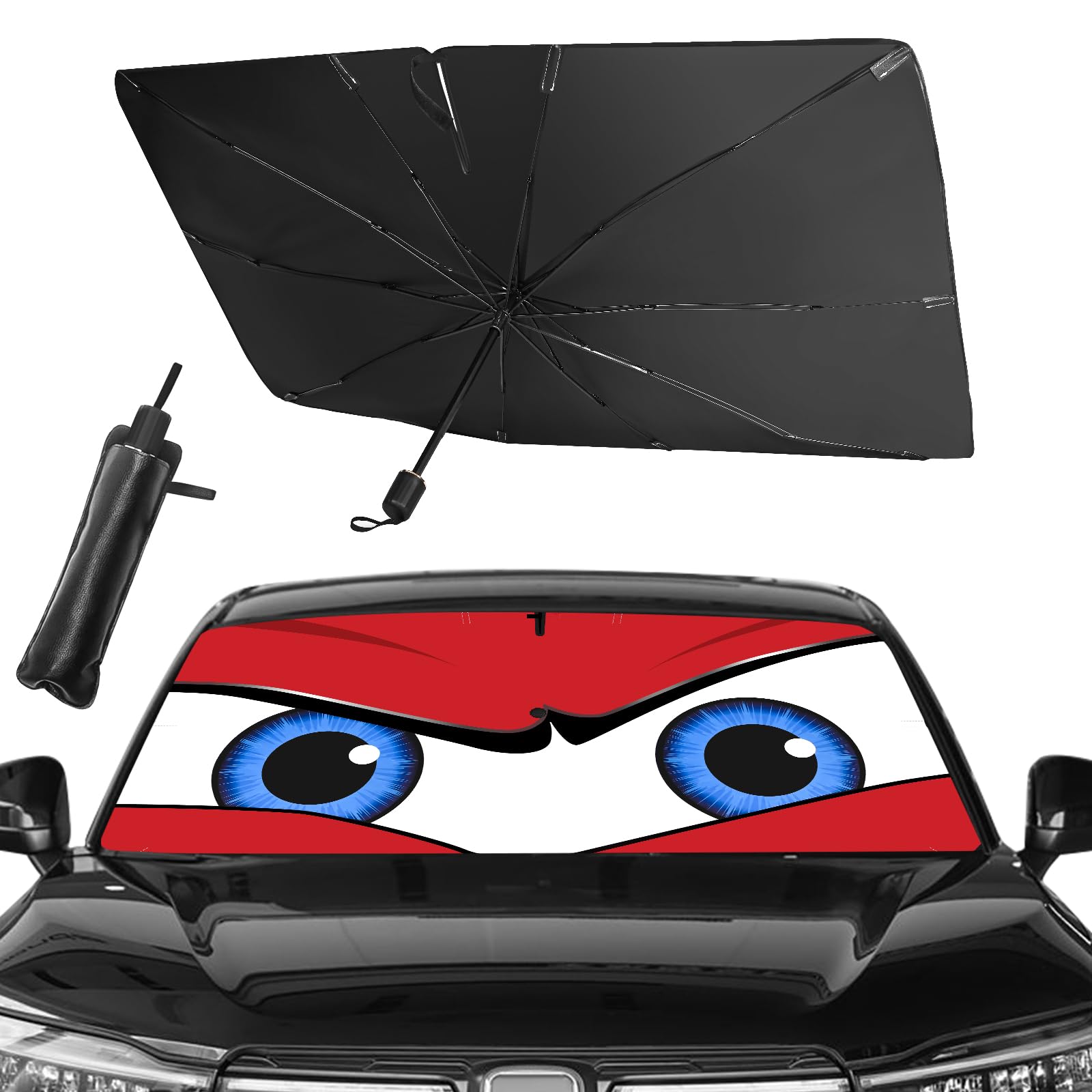 Upgraded Car Windshield Sun Shade Umbrella, Car Shade Front Windshield ...