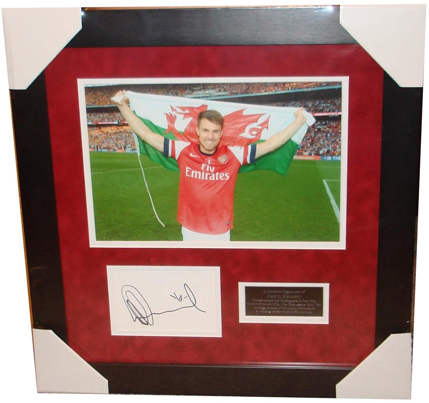 Aaron Ramsey Genuine Hand Signed Autograph Arsenal AFTAL UACC RD ...