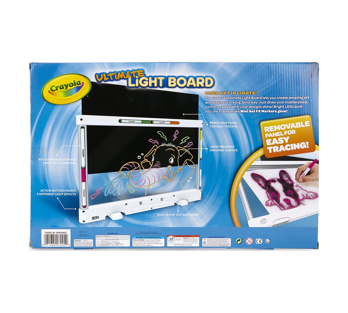 Crayola Ultimate Light Board - White, Kids Drawing Tablet, LED Drawing ...