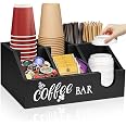 Amazon.com: Rustic Coffee Bar Organizer - Wooden Coffee Pod Holder ...