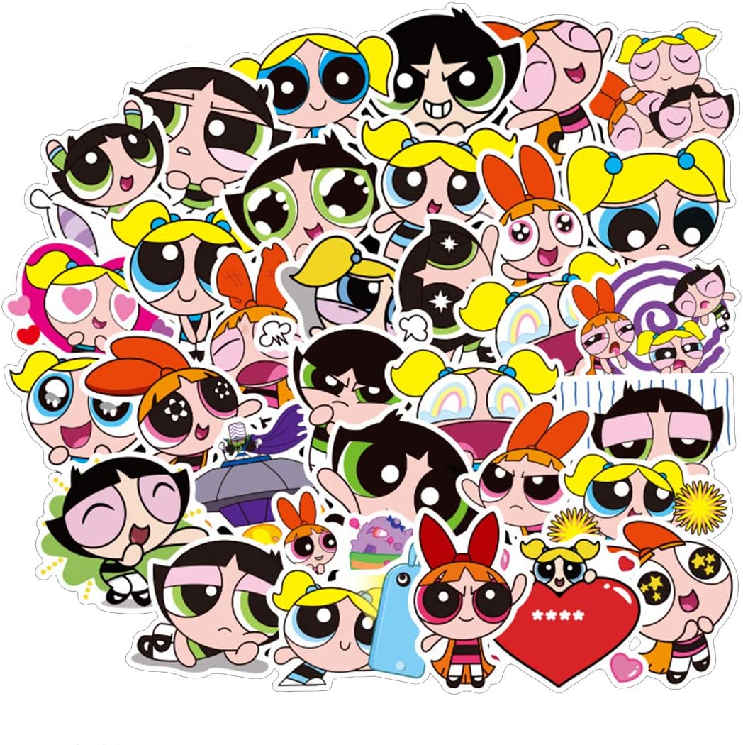 Amazon.com: SEBADA 50Pcs The Powerpuff Girls Stickers for Laptop ...