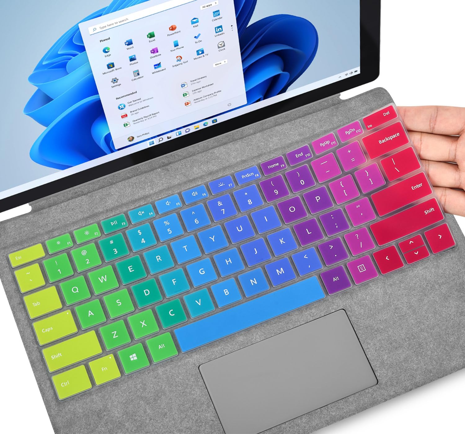Mua Colorful Keyboard Cover for 2022 New Microsoft Surface Pro 7 Plus ...