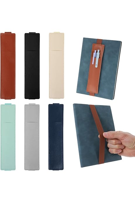 Bookmark And Pen Holder Mabor 6Pcs Elastic Notebook Pen Holder ...