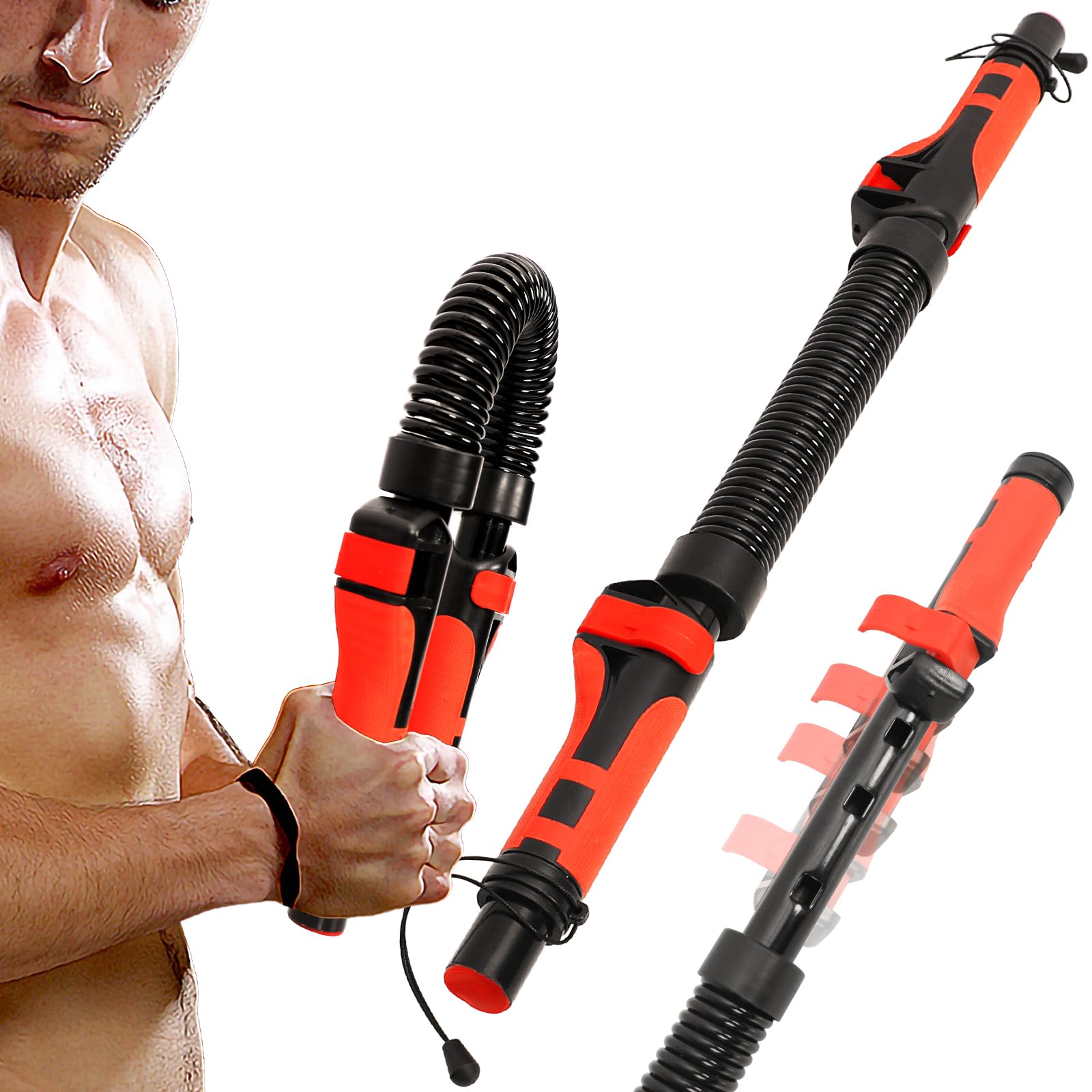 Power Twister Bar Arm Chest: Adjustable Upper Body Expander Equipment ...