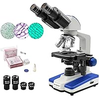 Amazon.com: 40X-2500X LED Compound Binocular Microscopes, Laboratory Microscope with WF10x and ...