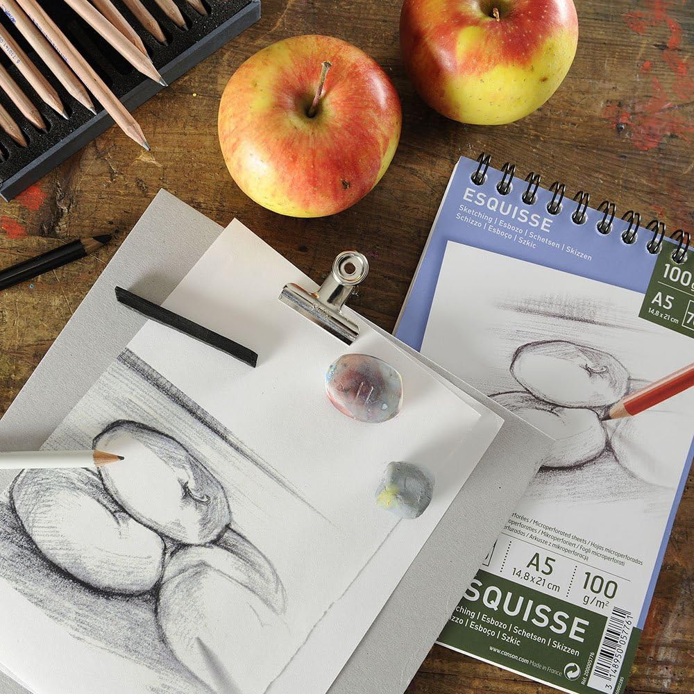 Canson A3 Sketch pad Including 50 Sheets of White 100gsm Cartridge ...