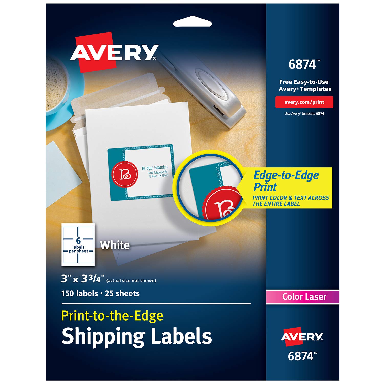 Avery Label Sizes 4 Per Sheet Pensandpieces