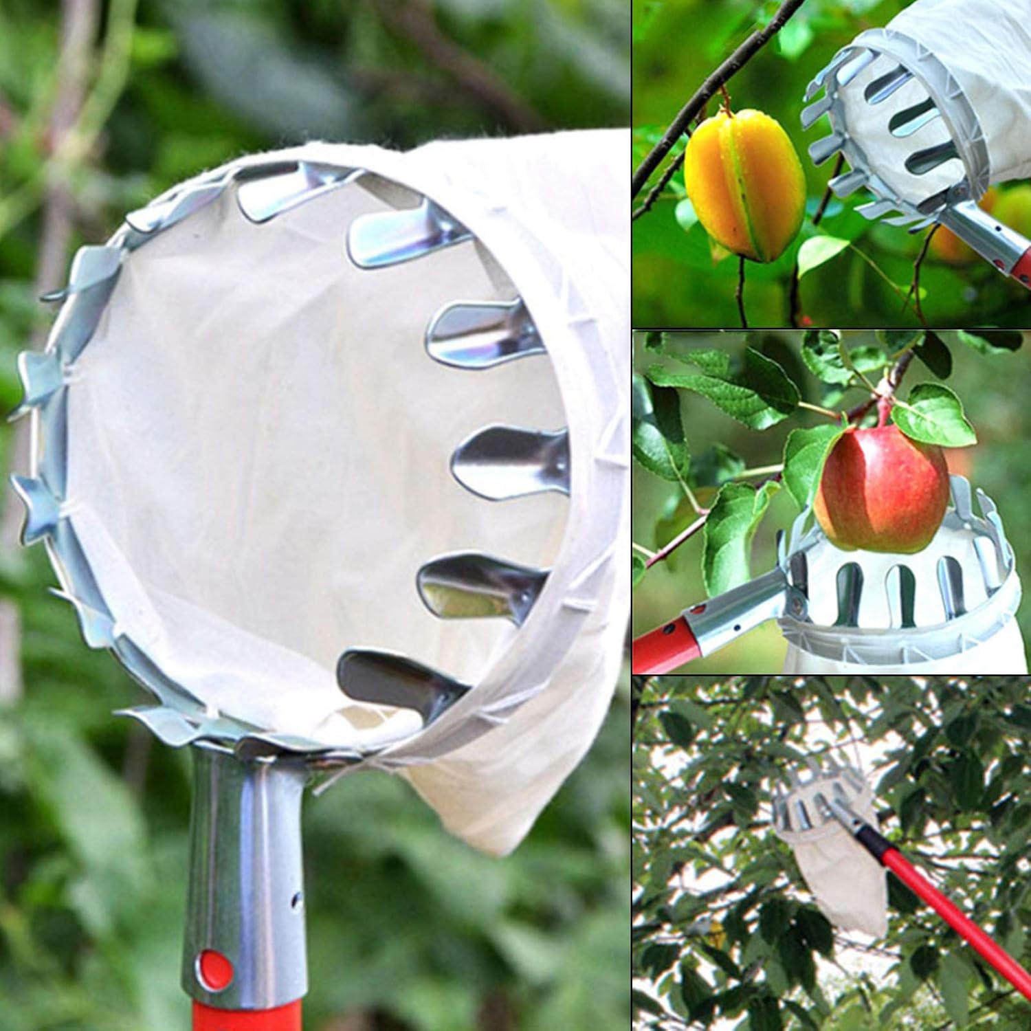 WDDLU Fruit Picker Head Basket Fruit Picker Fresh Fruit Picker Head ...