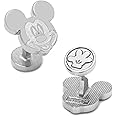 Amazon.com: Disney Silver Mickey Mouse Cufflinks, Officially Licensed ...