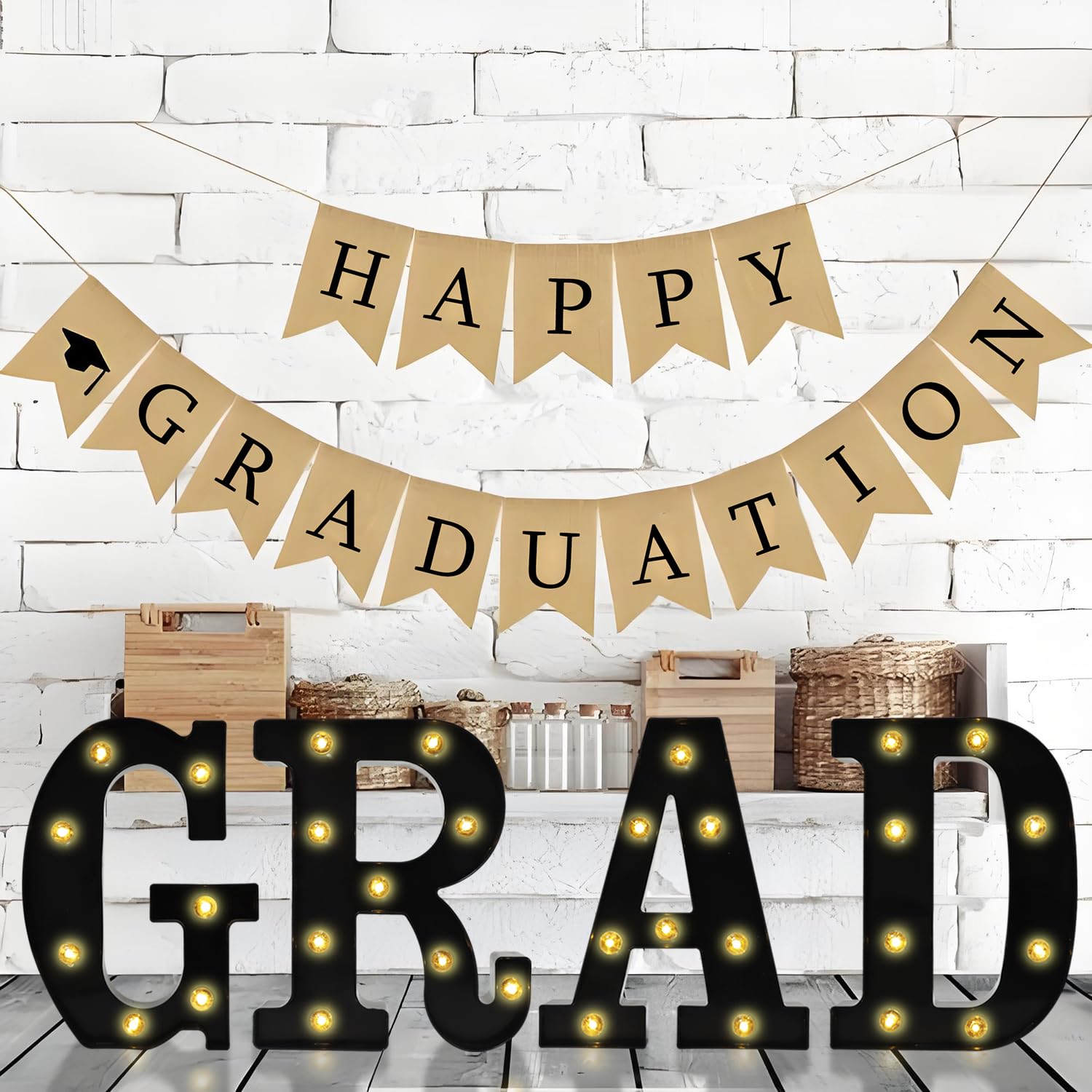 Curyidy Graduation Decorations Letters Marquee Signs, Light Up Class of ...