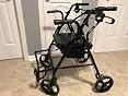 Drive Medical Duet Dual Function Transport Wheelchair Walker Rollator ...