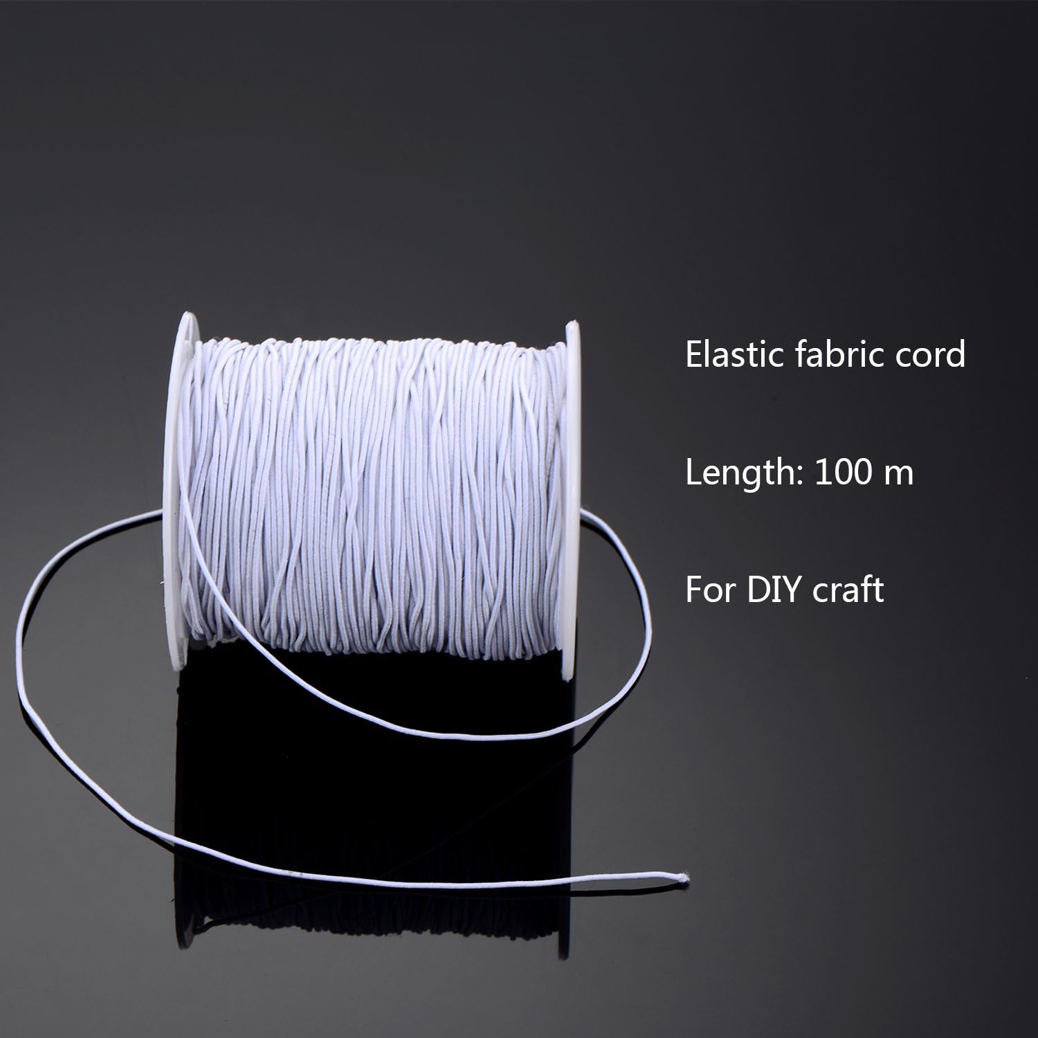 Elastic Cord Stretch Thread Beading Cord Fabric Crafting String, 1 mm ...