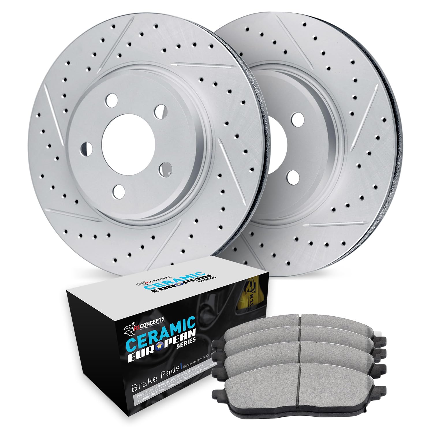 R1 Concepts Front Brakes and Rotors Kit |Front Brake Pads| Brake Rotors and Pads| Euro ...