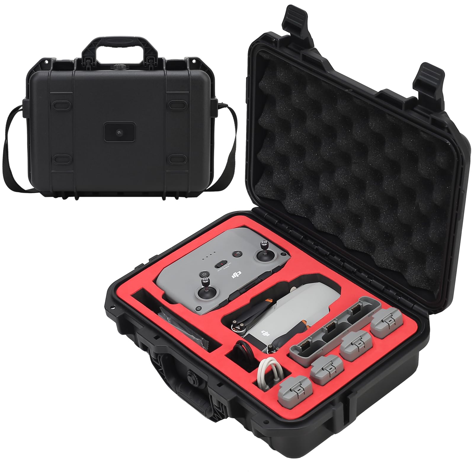Mini 4k Carrying Case-Waterproof Hard Portable Travel Bag Case for DJI Mini 4k / Mini 2 / Mini 2 ...