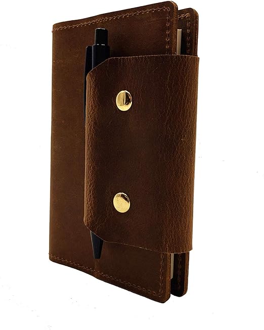 Amazon.com : Leather Refillable Notebook Handmade Leather Bound Daily ...