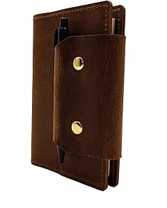 Amazon.com : Leather Refillable Notebook Handmade Leather Bound Daily ...