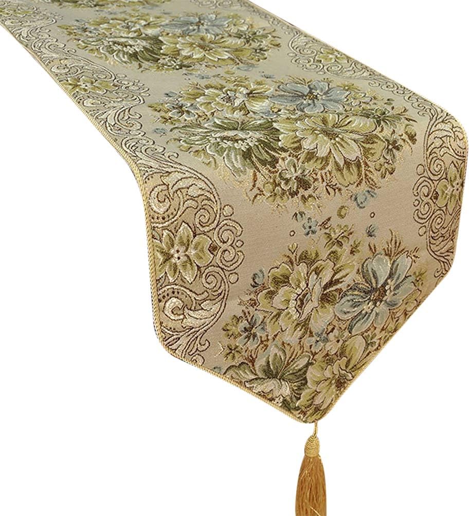 CoFashion Luxury Classy Embroidery European Style Tassel Dining Manual ...