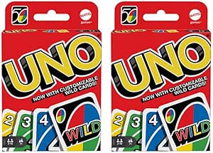 Amazon.com: Mattel 4347154784 Uno Card Game 2 Pack, Red : Toys & Games