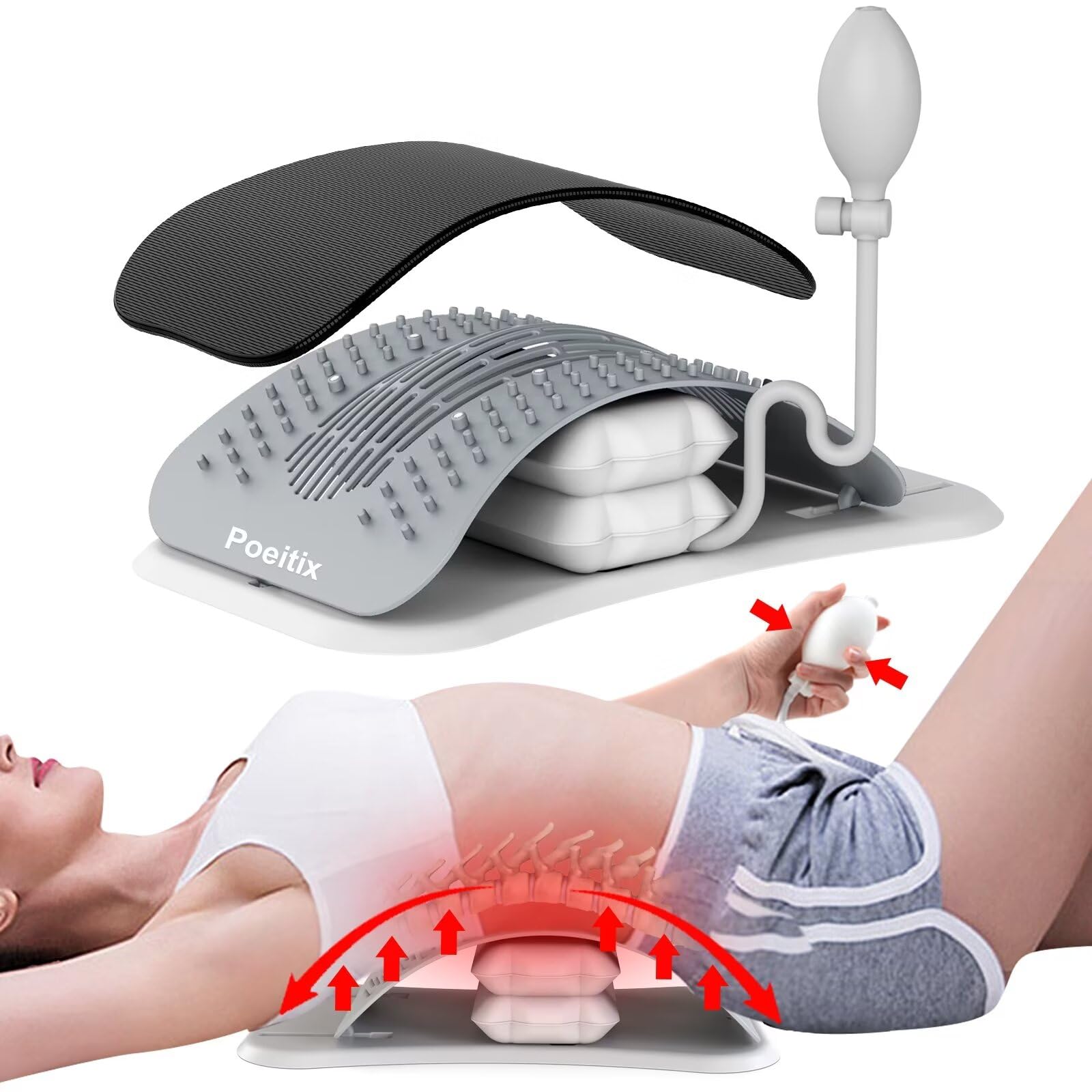 Mua Back Stretcher for Lower Back Pain Relief, Upgraded Lumbar Back ...