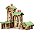 Amazon.com: SainSmart Jr. 450 PCS Wooden Log Cabin Set Building House ...