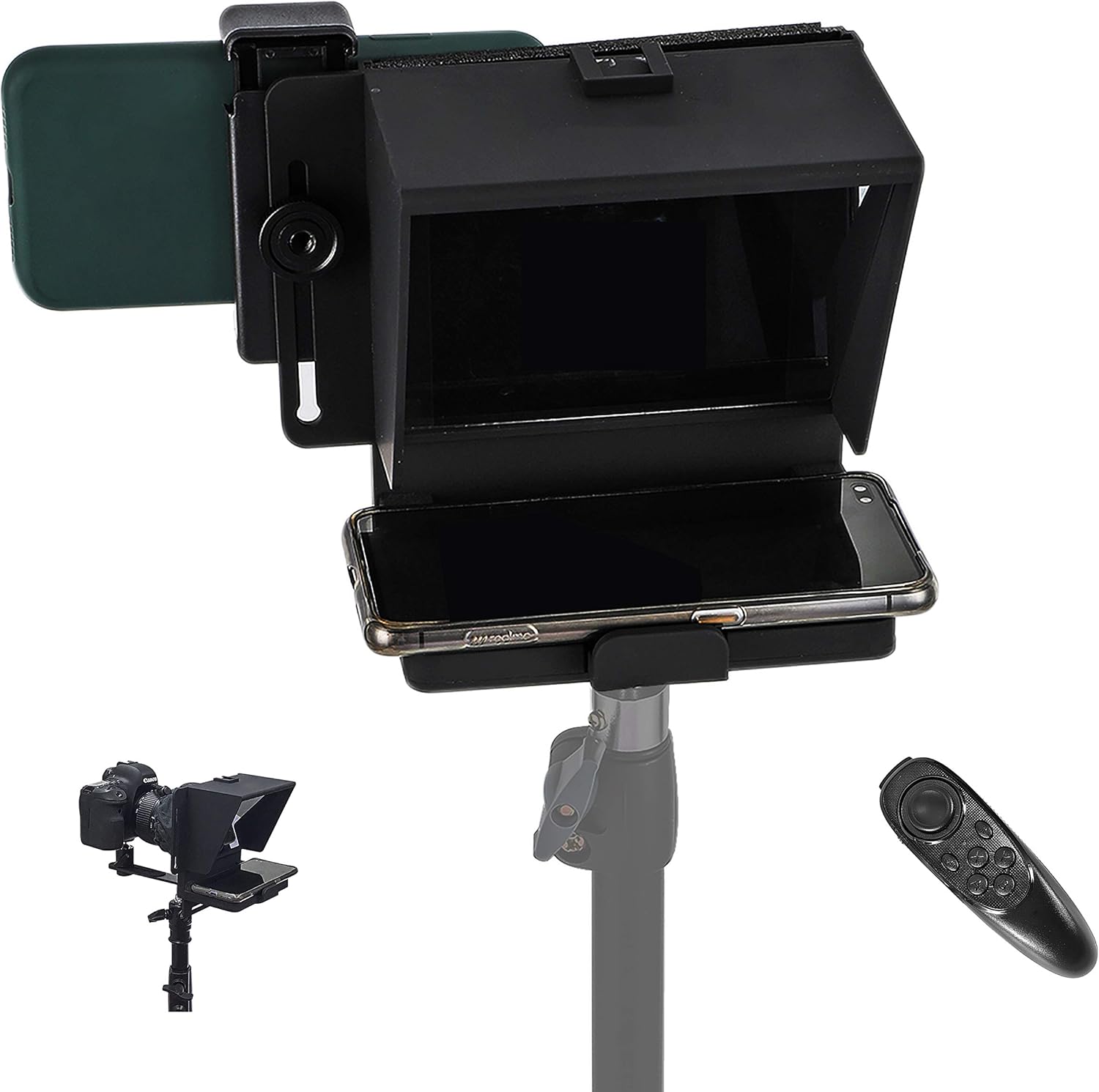 Spolehli Teleprompter TMP Adjustable Smart phone/DSLR Teleprompter 7.5 ...