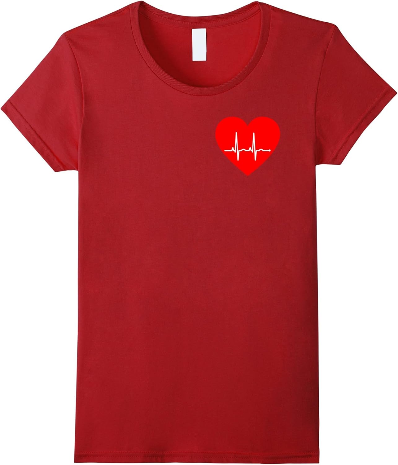 Amazon.com: Heart Electrocardiogram EKG Heartbeat Pulse Valentines Tee ...