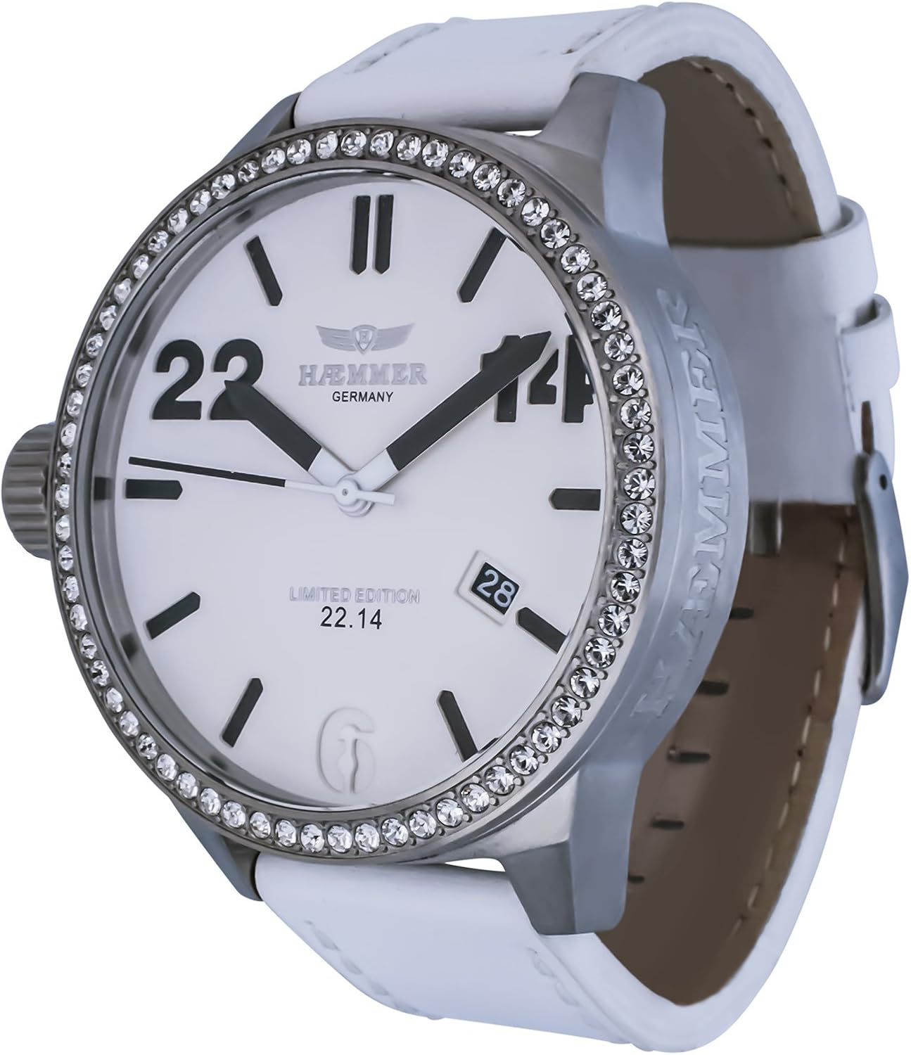 Haemmer Paris Limited Edition Damenuhr weiß/silber HQ-12: Amazon.de: Uhren