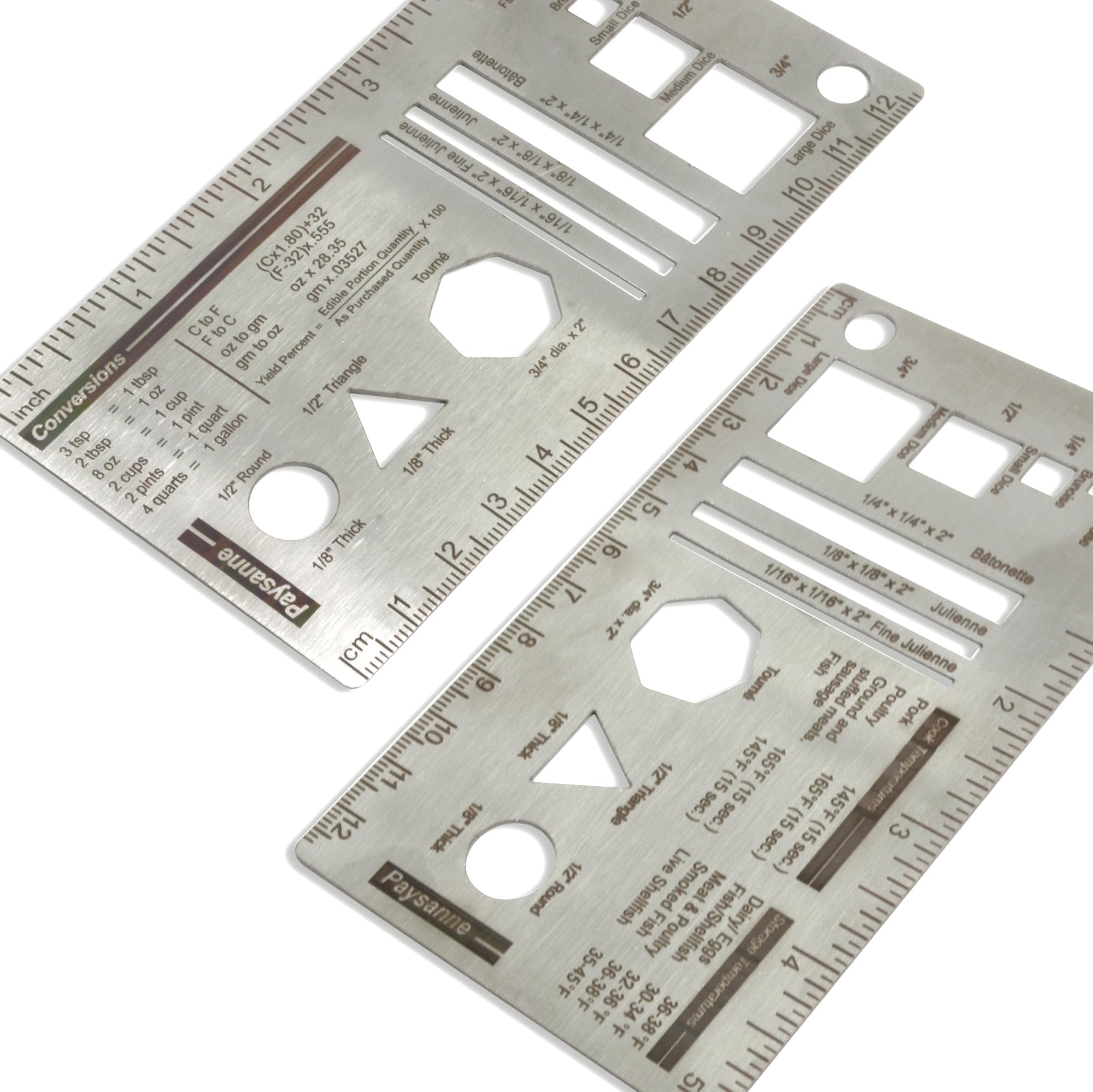 Mua UPTTHOW Culinary Ruler Stainless Streel Mini Cutting Reference ...