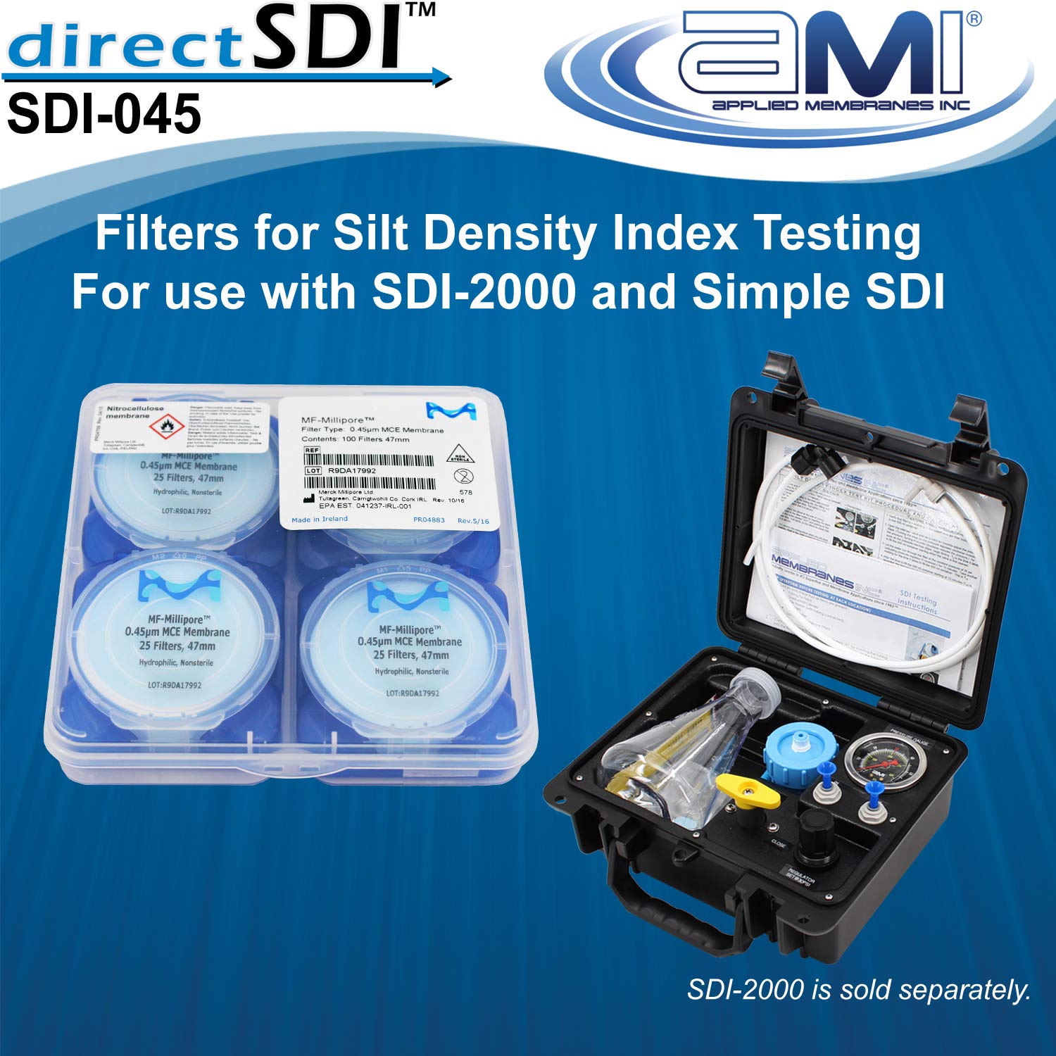 Mua Filters for SDI Testing | SDI-045 Pack of 100 | For use in SDI-2000 ...
