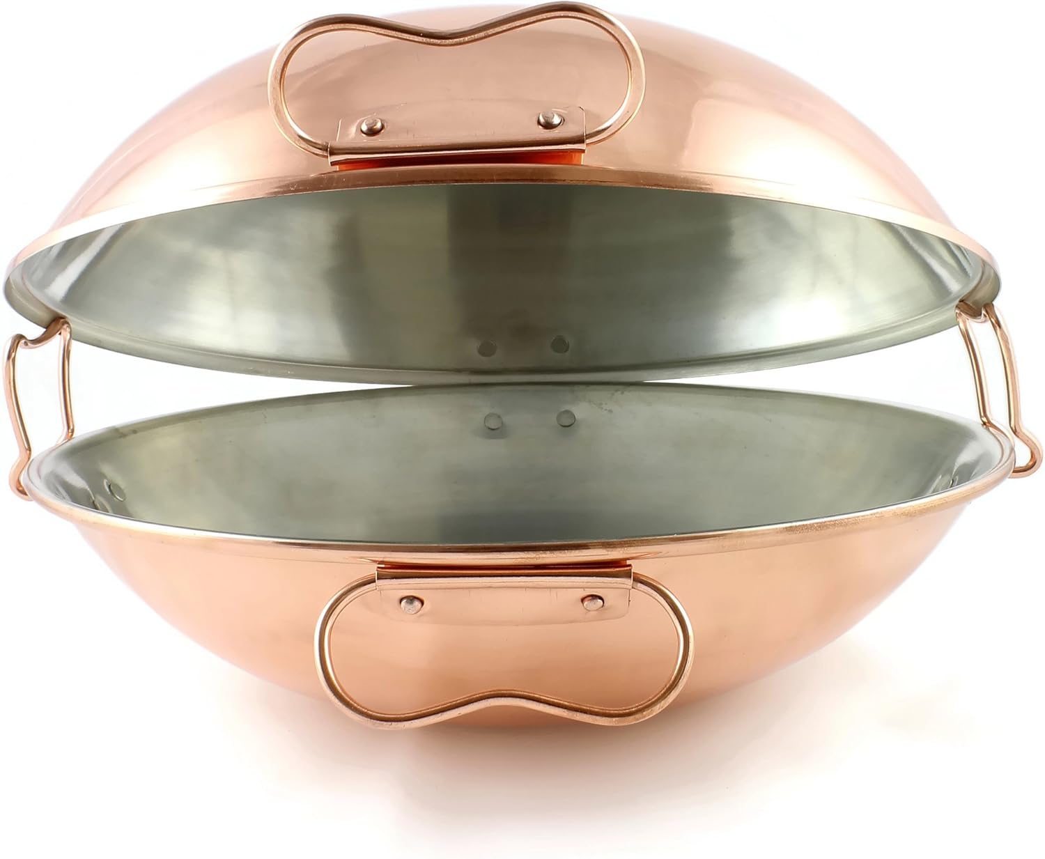 Amazon.com: Original portuguese copper cataplana pan vitroceramic 12 ...