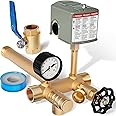 Amazon.com: Pressure Tank Tee Kit 1"x 11" with 40-60psi Well Pressure ...