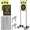 Adjustable Target Stand Set with 10 Paper Targets, Two Mounting Options ...