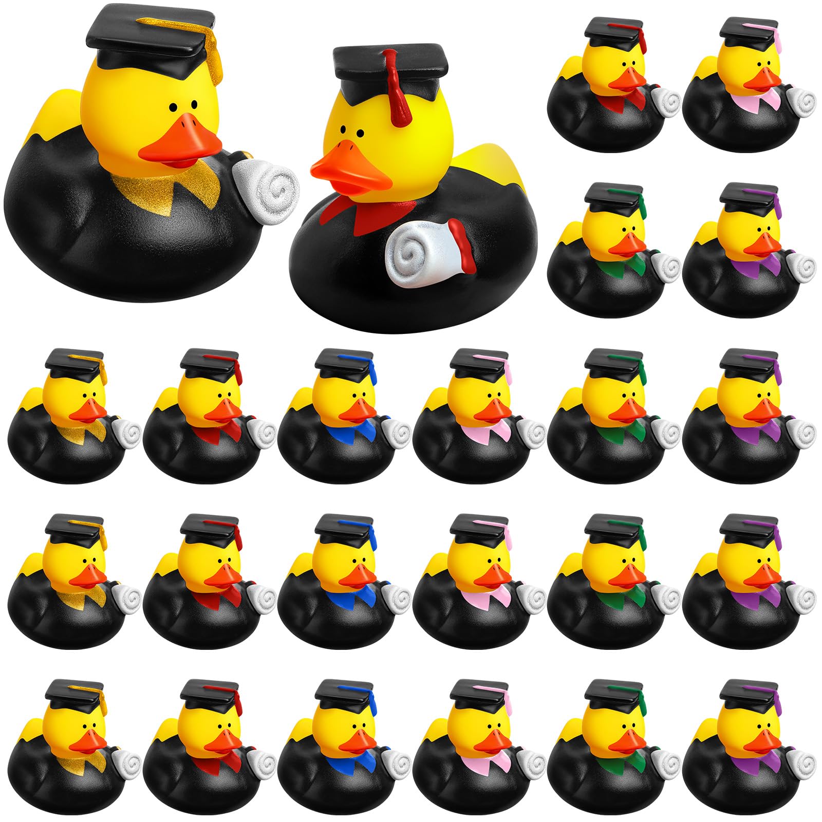 Sratte 24 Pack 2" Graduation Ducks Class of 2025 Diploma Grad Bulk ...