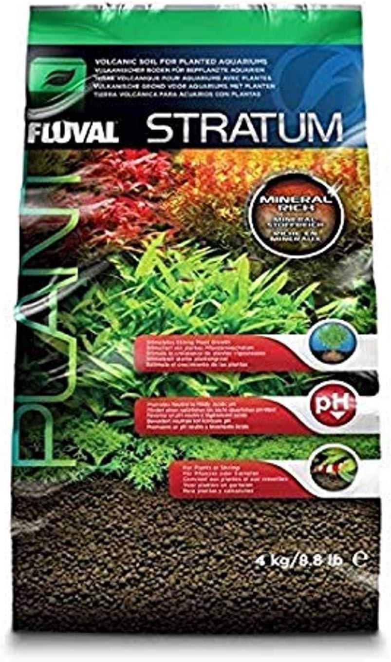 Fluval Stratum volcanic soil for plant or shrimp aquarium, 4 kg: Amazon ...