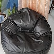 VSK Bean Bag XXXL Sofa Mudda Cover Black (Without Beans): Amazon.in ...
