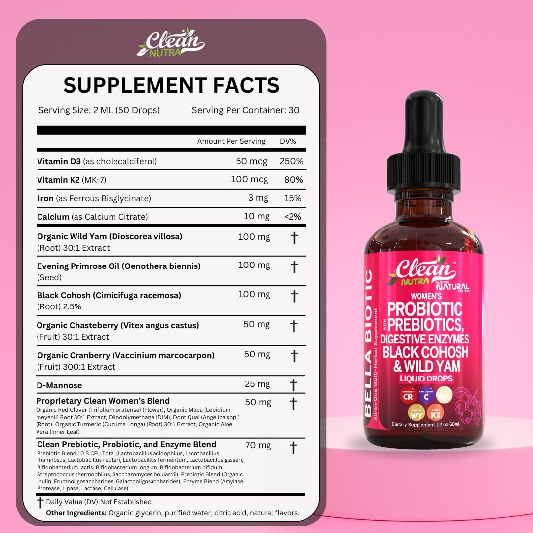 Mua Liquid Probiotics for Women Drops with Chasteberry, Black Cohosh ...