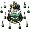 Amazon.com: 37pcs The Master Chief Cake Decorations with 1pcs The ...