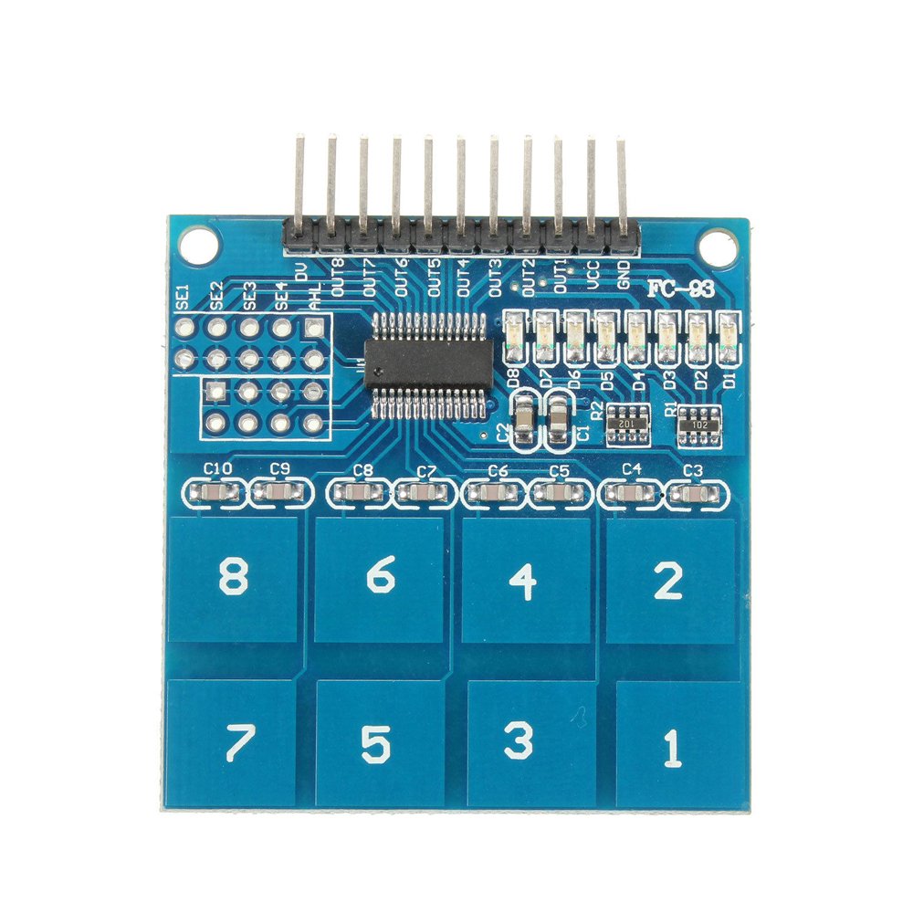 Buy Solu TTP226 8-Channel Digital Capacitive Switch Touch Sensor Module for Arduino//2x4 ...