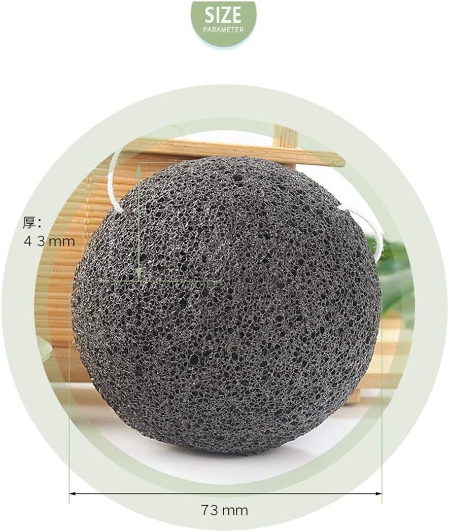 DXIA Konjac Sponge (3 Pack), Organic Konjac Facial Sponge, Exfoliating Face Sponge, Natural Face ...