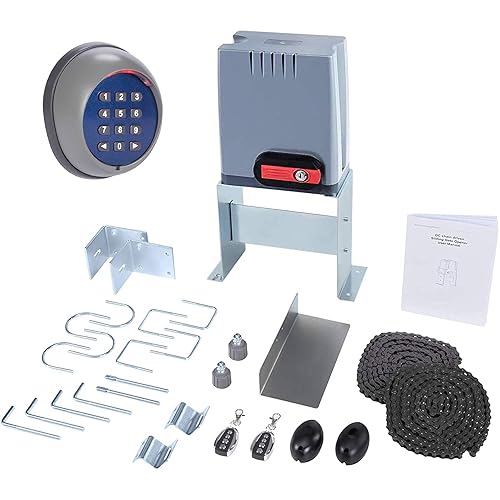 CO-Z 1800 lb Automatic Sliding Gate Opener with Wireless Gate Keypad ...