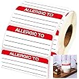 Amazon.com : Allergic to Stickers Medical Labels for Allergy Warnings ...